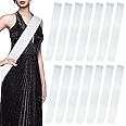 Amazon.com: LaiHiulaan 15Pcs White Sashes Blank Satin Sashes for ...