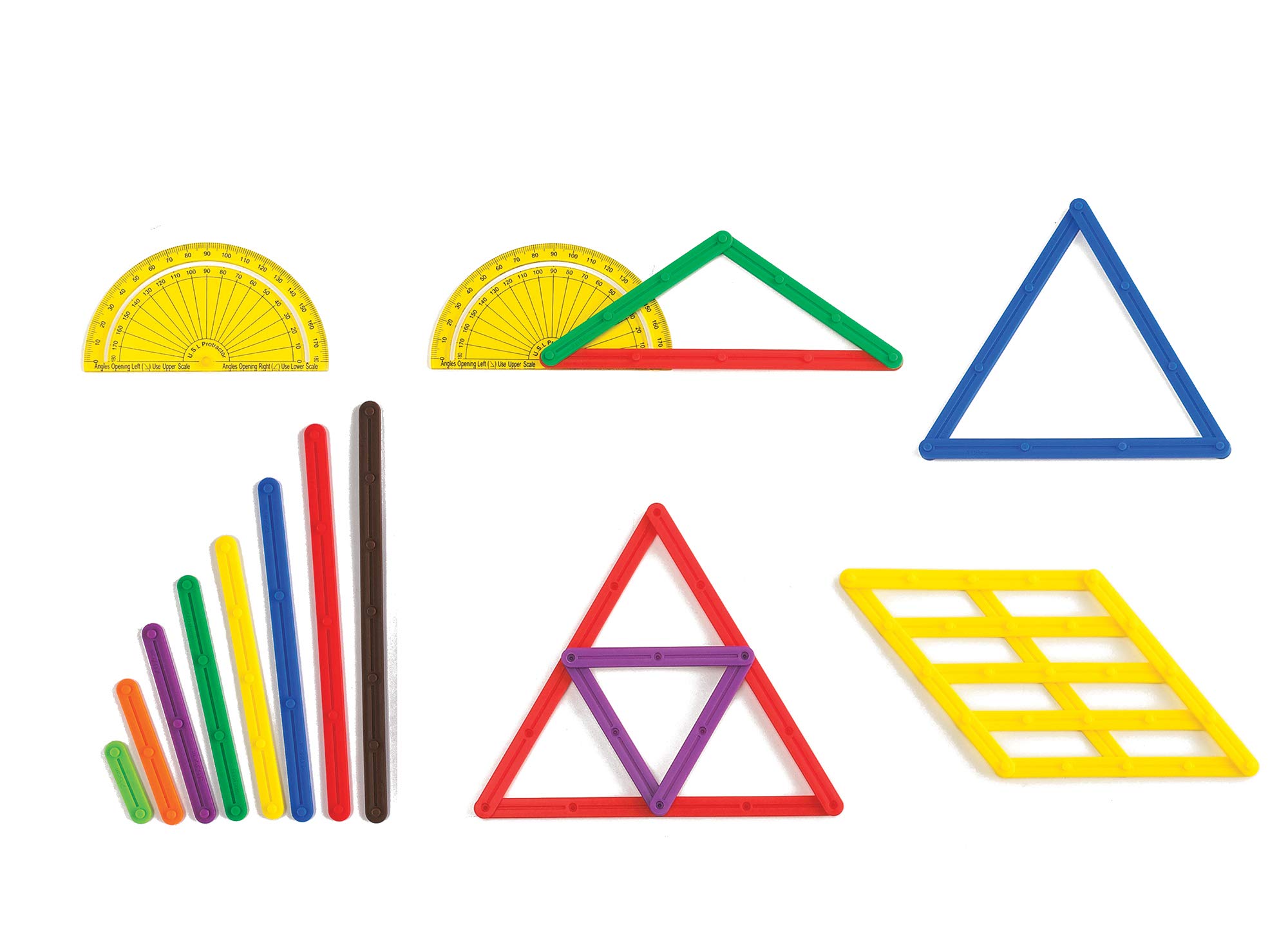 Mua LEARNING ADVANTAGE GeoStix Basic Set - 80 Construction Sticks - 24 ...