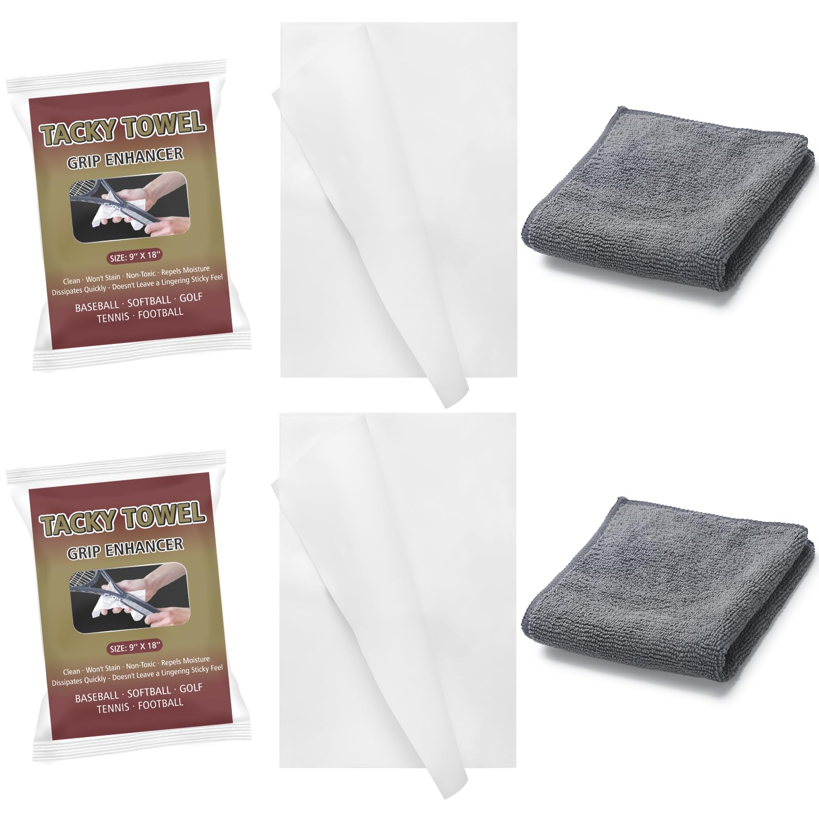 SmoothNovelty 2 Kit Grip Enhancer Towel Sticky Grip Enhancer Include 2 ...