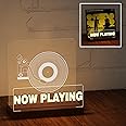 Amazon.com: Ammonite Light up Now Playing Vinyl Record Stand, Record ...