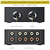 PROZOR 4 Way Bi-Directional Splitter - RCA Switch with Volume Control ...