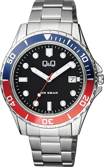 Q&Q MENS WATCH (A172J222Y): Amazon.co.uk: Watches