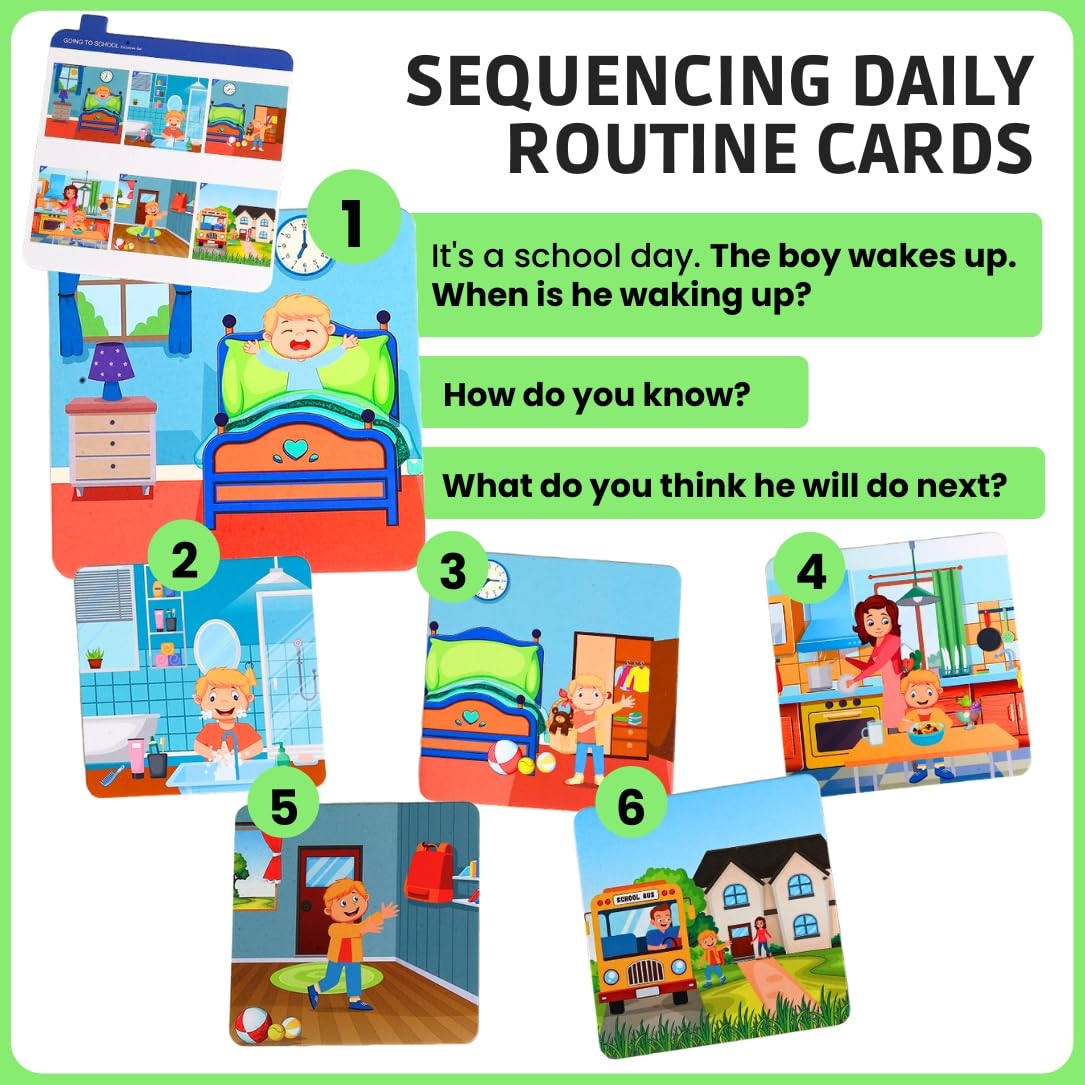 Mua Sequence for Kids: Daily Routine Cards; Speech Therapy Material; Social Development ...