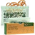 Amazon.com: Cleanomic Compostable* Snack Size Food Storage Bags (50 Eco ...