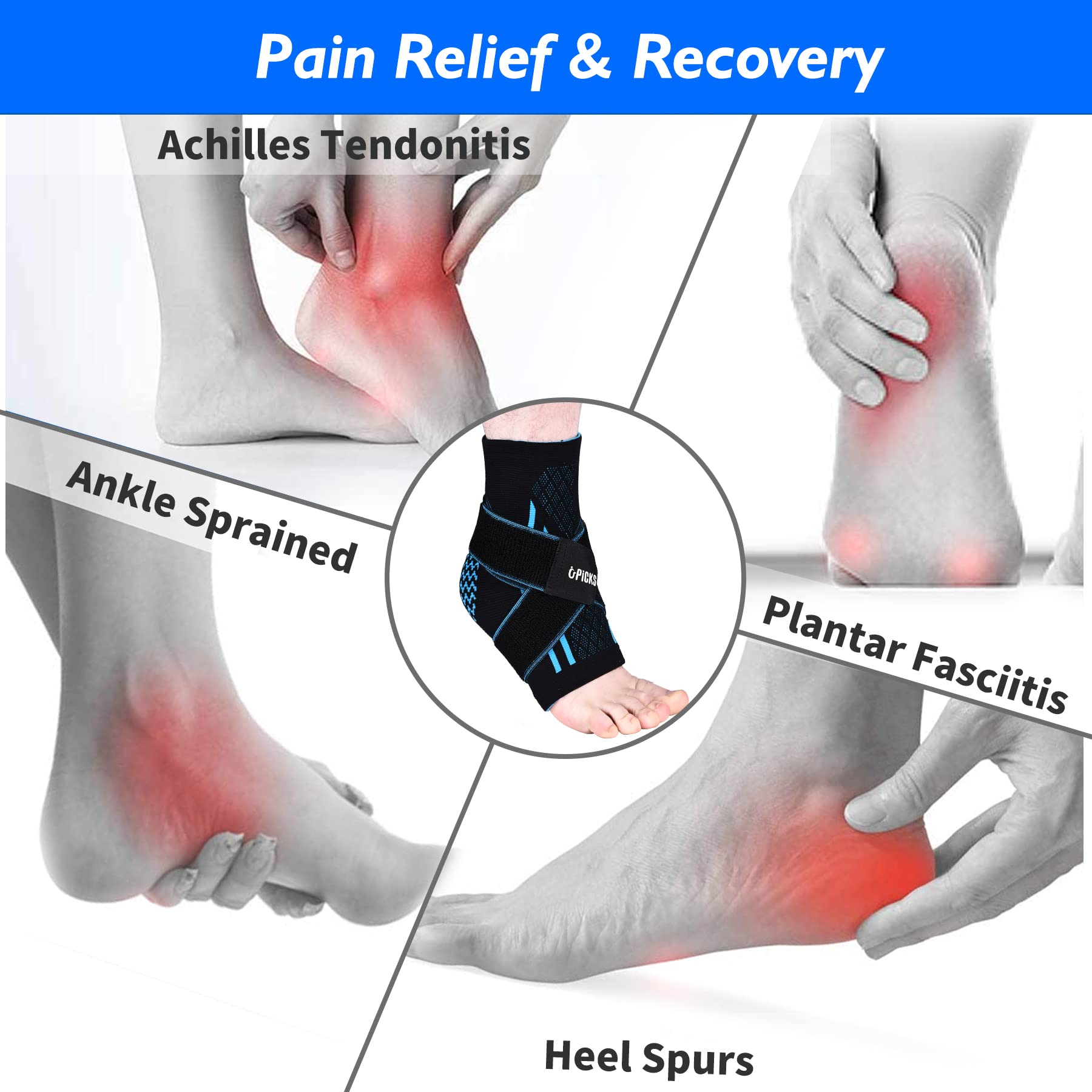Mua U-pick Ankle Brace for Plantar Fasciitis Support, Compression Sock ...