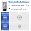 kalifon Commercial Refrigerator Merchandiser with Glass Door, 23Cu.Ft ...