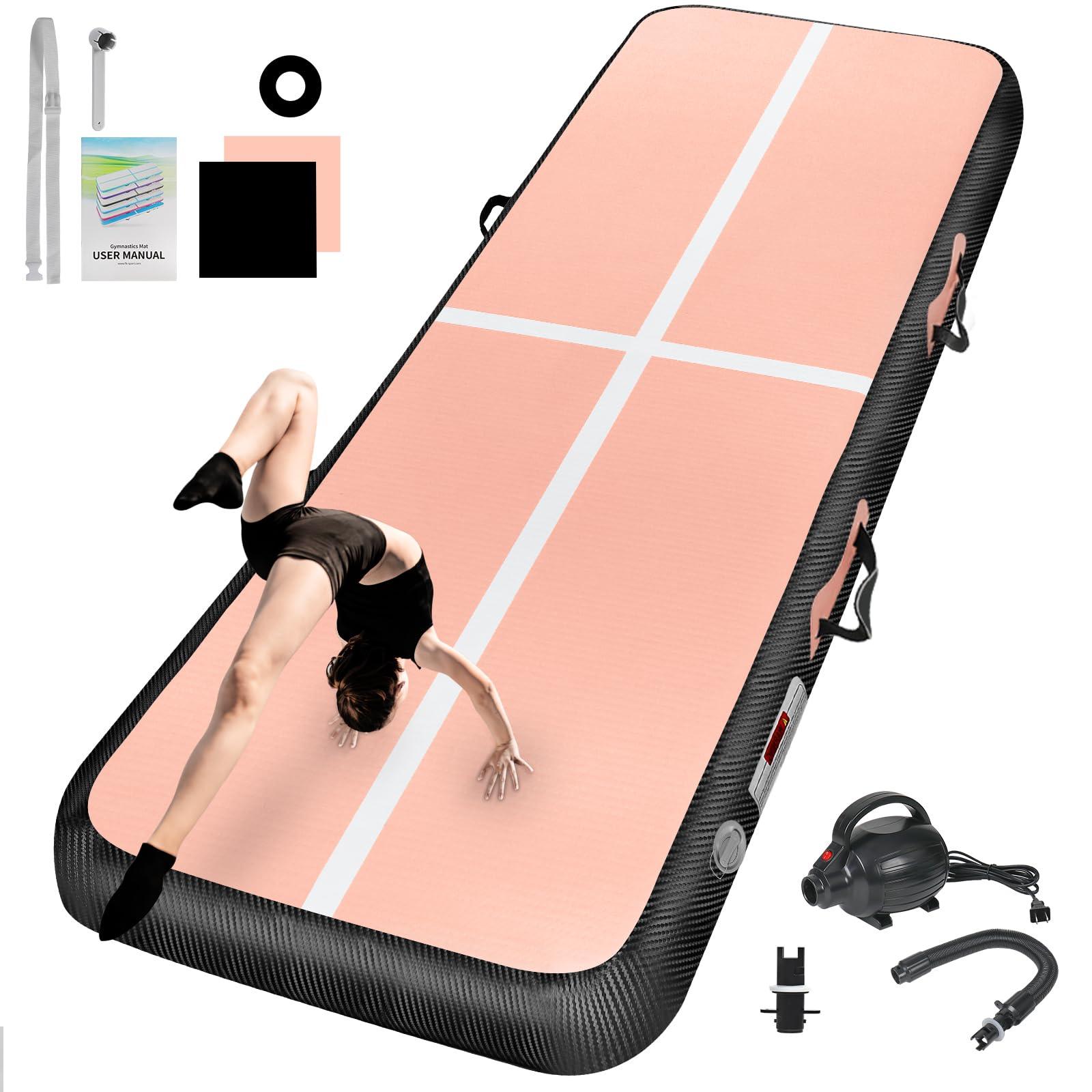 Inflatable Gymnastics Mat 10ft/13ft/16ft/20ft/ Air Tumbling Track Mats ...