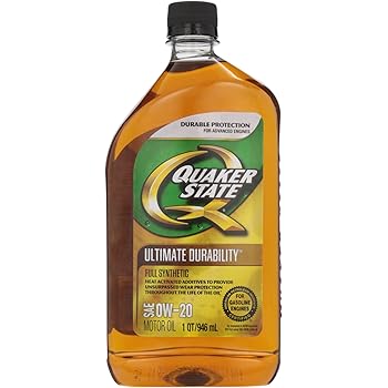 Amazon.com: Quaker State 550038081 Ultimate Durability 0W-20 Motor Oil ...