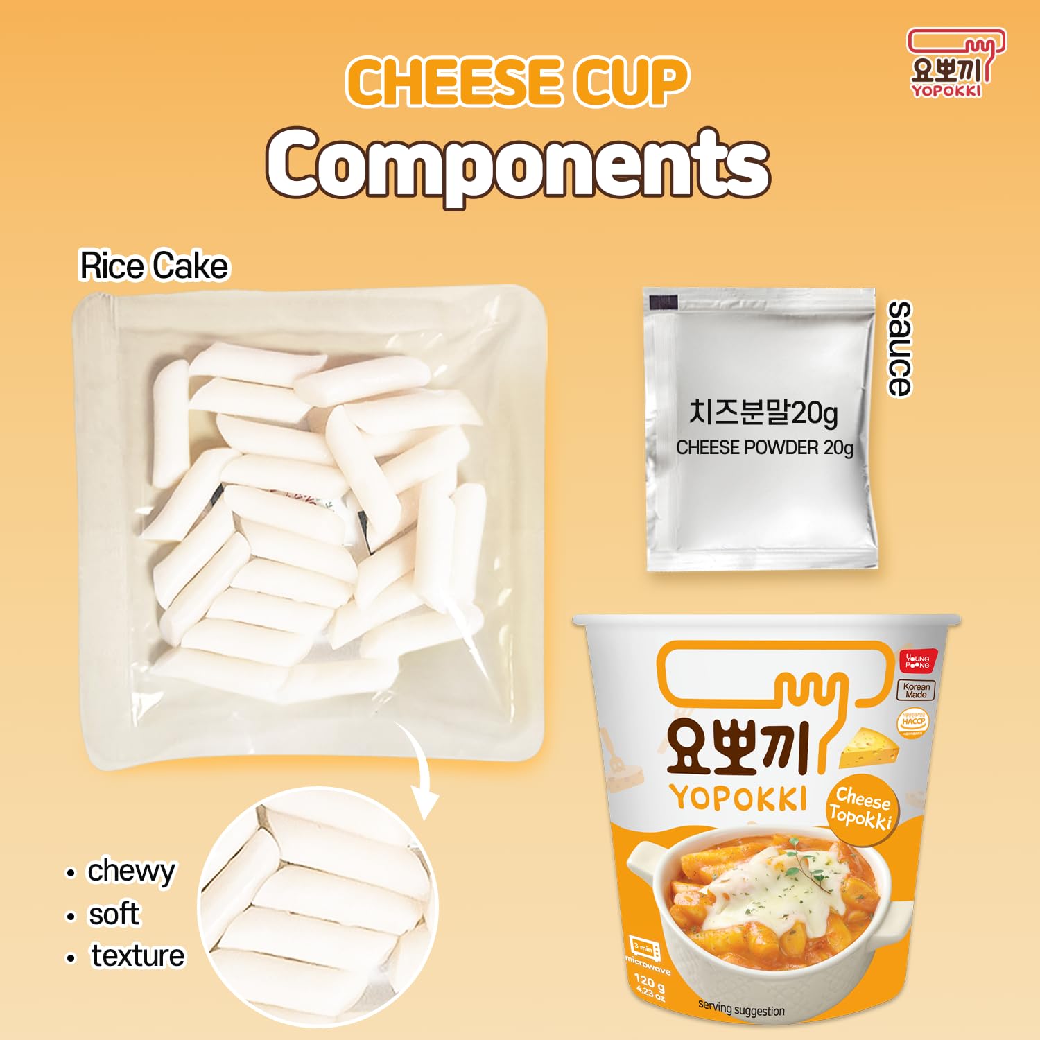 Mua Yopokki 4 flavors of Korean Topokki (Sweet&Mild Spicy, Cheese ...