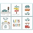 Amazon.com: 6 PCS Transportation Wall Art Car Nursery Decor Boys Room ...
