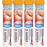 Amazon.com: Mivolis Iron + Vitamin C effervescent Tablets - Dietary Supplements 4 Packs x 20 pcs ...