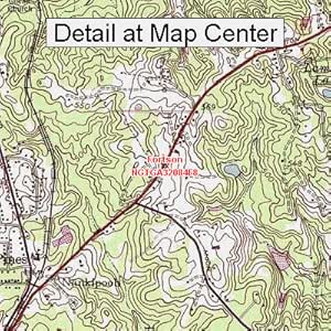 Amazon.com : USGS Topographic Quadrangle Map - Fortson, Georgia (Folded ...