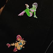 Amazon.com: Pinsanity Retro Sci-Fi Alien Pin Up Girl Enamel Lapel Pin ...