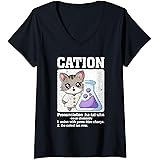 Amazon.com: Cation - Funny Chemistry Humor Science Teacher Cat Pun T ...