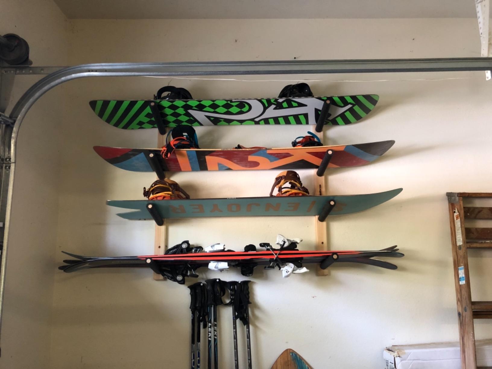 $14/mo - Finance Snowboard Wall Rack Mount (Holds 4 Boards) | Buy Now ...