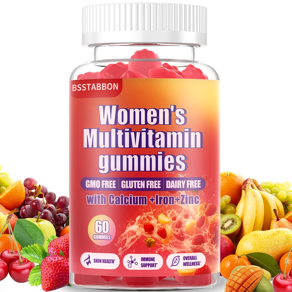 Mua Women's Multivitamin Gummies Peach Flavor, Contains 6 Essential ...