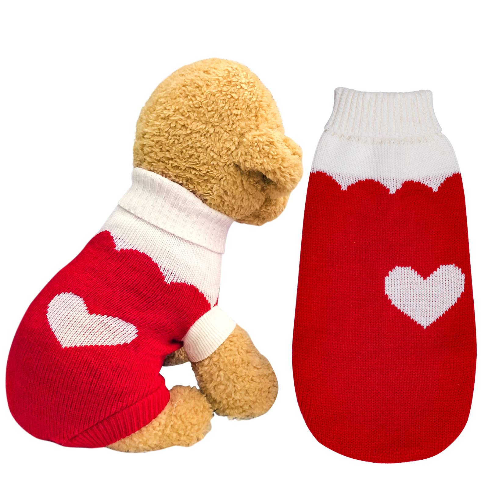 Knitted Turtleneck Dog Sweater Extra Small Dog Sweater For Dogs, Puppy ...