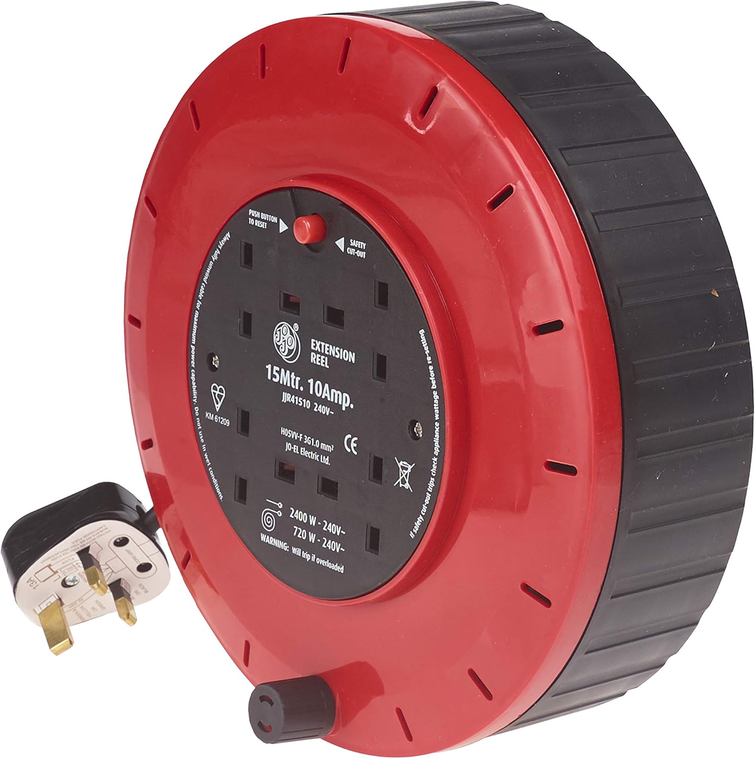 Schneider Electric Thorsman – 4 Socket Extension Lead Reel, 15m, 10A ...