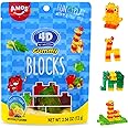 Amazon.com: AMOS 4D Gummy Blocks Candy Bricks, Edible Building Blocks ...