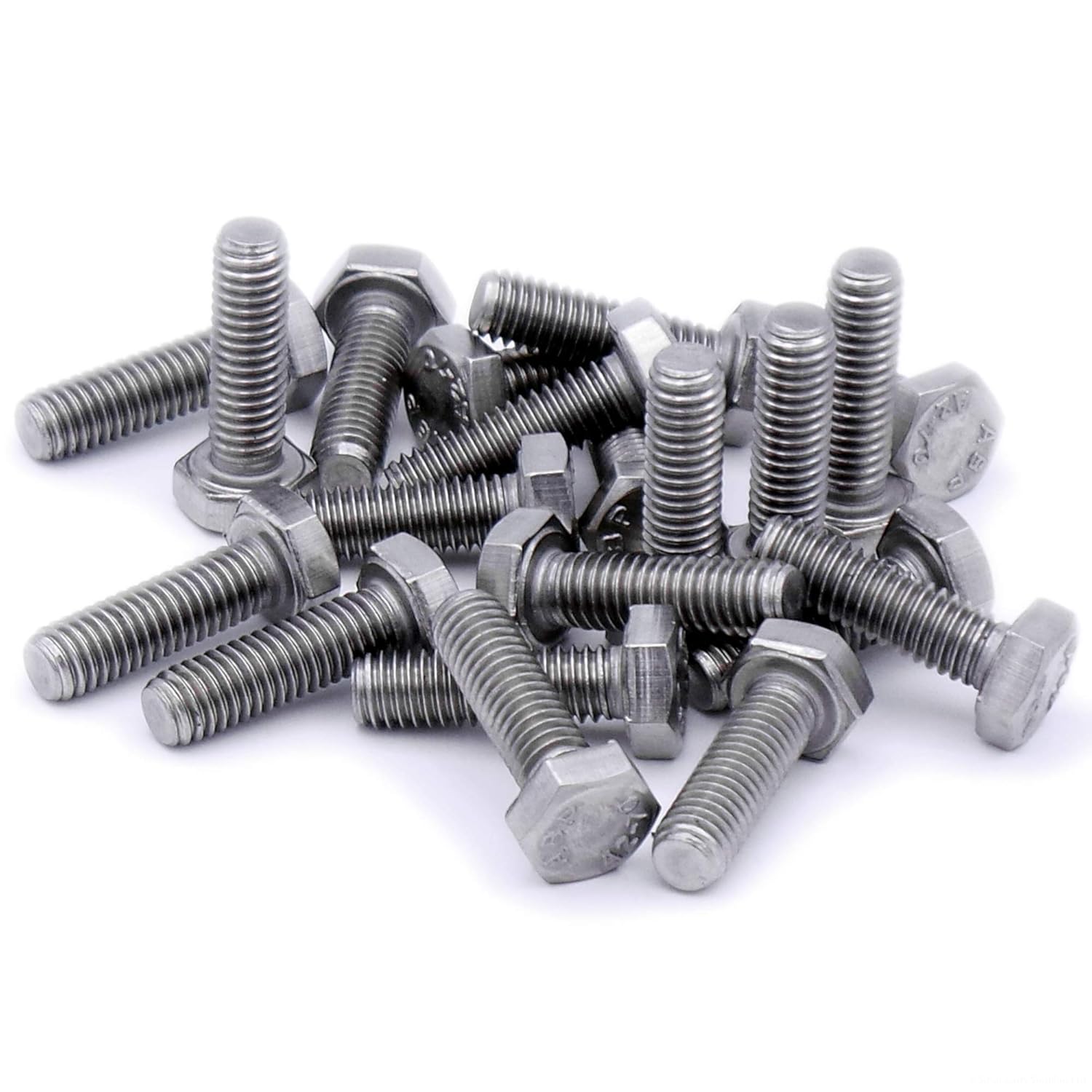 M6 (6mm x 20mm) Hex Bolt (Fully Threaded Setscrew) - Stainless Steel ...