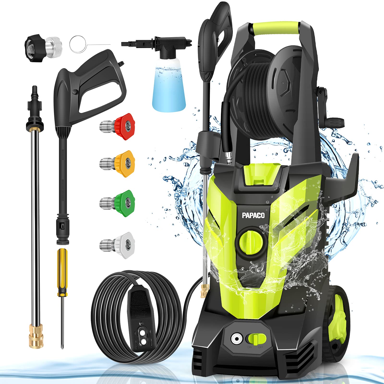 Mua Papaco Electric Pressure Washer Max 3600 PSI 2.4 GPM, 1800W ...