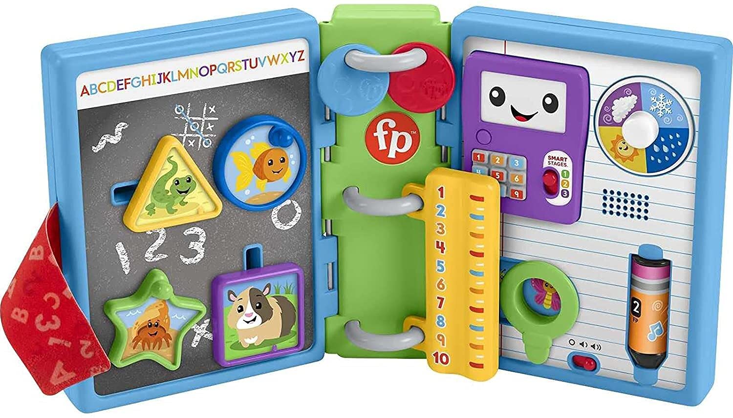 Mua Laugh & Learn Baby & Toddler Toy 123 Schoolbook with Lights & Smart ...