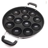 Amazon.com: Non-stick Appam Maker 12 Pits Appam Pan with Two Side ...