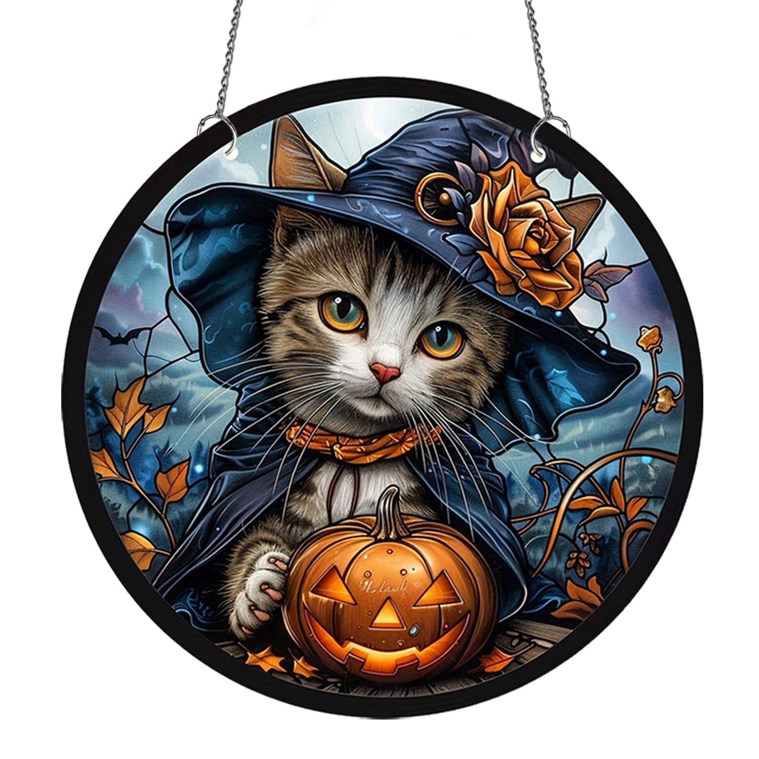 Halloween Fluorescence Door Sign Luminous Hanging Sign Glow in The Dark ...