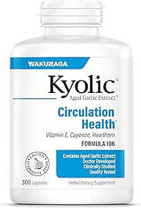 Amazon.com: Kyolic Aged Garlic Extract Formula 106, Circulation Health ...