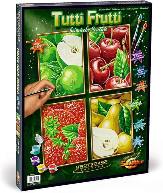 Schipper 609340535 Tutti Frutti - Set de pintura por nmeros (4 imgenes ...