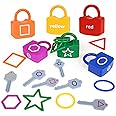 Amazon.com: Shape Sorting Matching Learning Locks Toys, Toddler ...