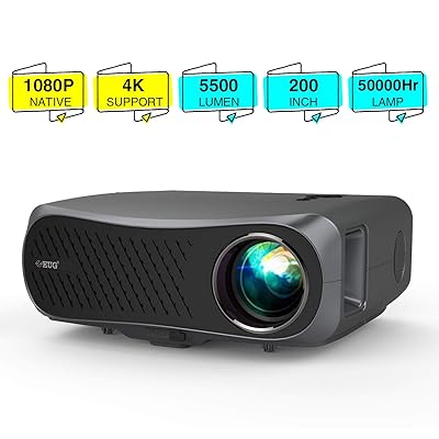 Full HD 1080P LCD Projector with 4K Support, 5500 Nepal | Ubuy