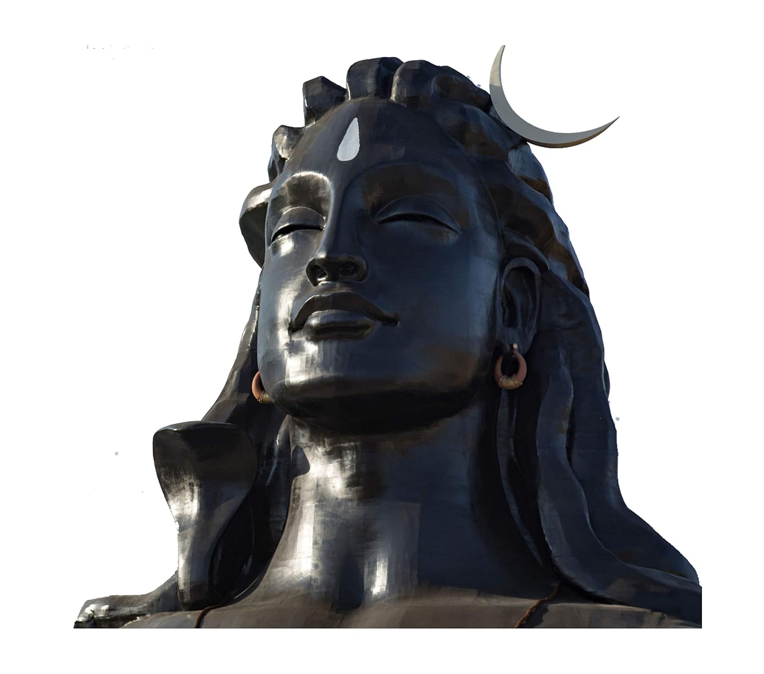 Buy creatick studio Vinyl Shiva adiyogi Wall Sticker (45Cm X50Cm ...