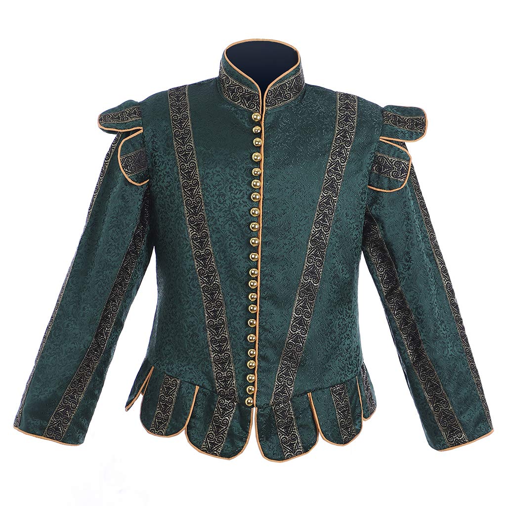 CosplayDiy Tudors men style outfit Henry tudor jerkin doublet Renaissance Nobleman doublet ...