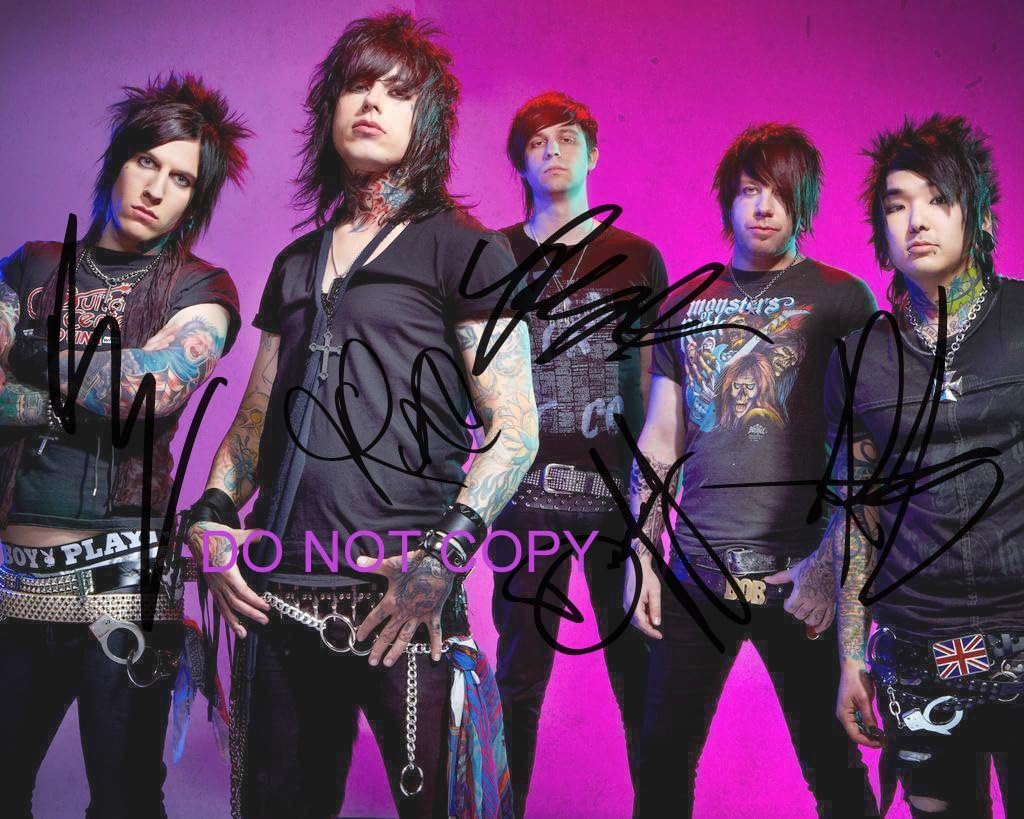 Falling in Reverse band REPRINT signed 11x14 poster/photo RP Ronnie ...
