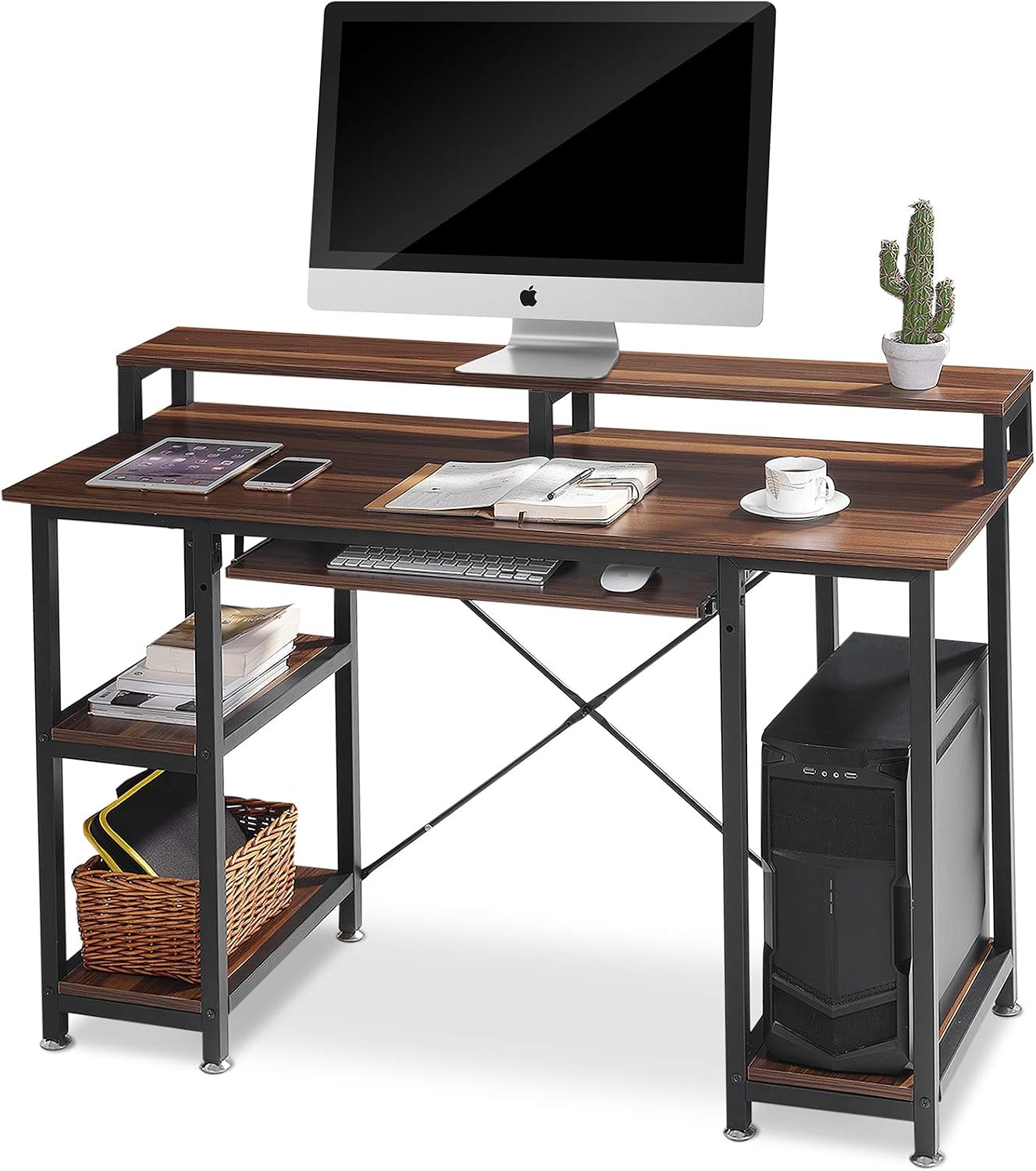 Amazon Computer Desk With Keyboard Tray QooWare 47 Writing Desk Amazon Computer Desk With Keyboard Tray QooWare 47 Writing Desk