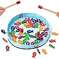 Amazon.com: GAMENOTE Sight Words Wooden Magnetic Fishing Game - 220 ...