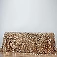 Amazon.com: Efavormart 90X132 Gold Premium Big Payette Sparkly Sequin Rectangle Tablecloth for ...