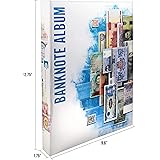 Amazon.com: Banknote World Deluxe Currency Collecting Album, Blue, 300 ...