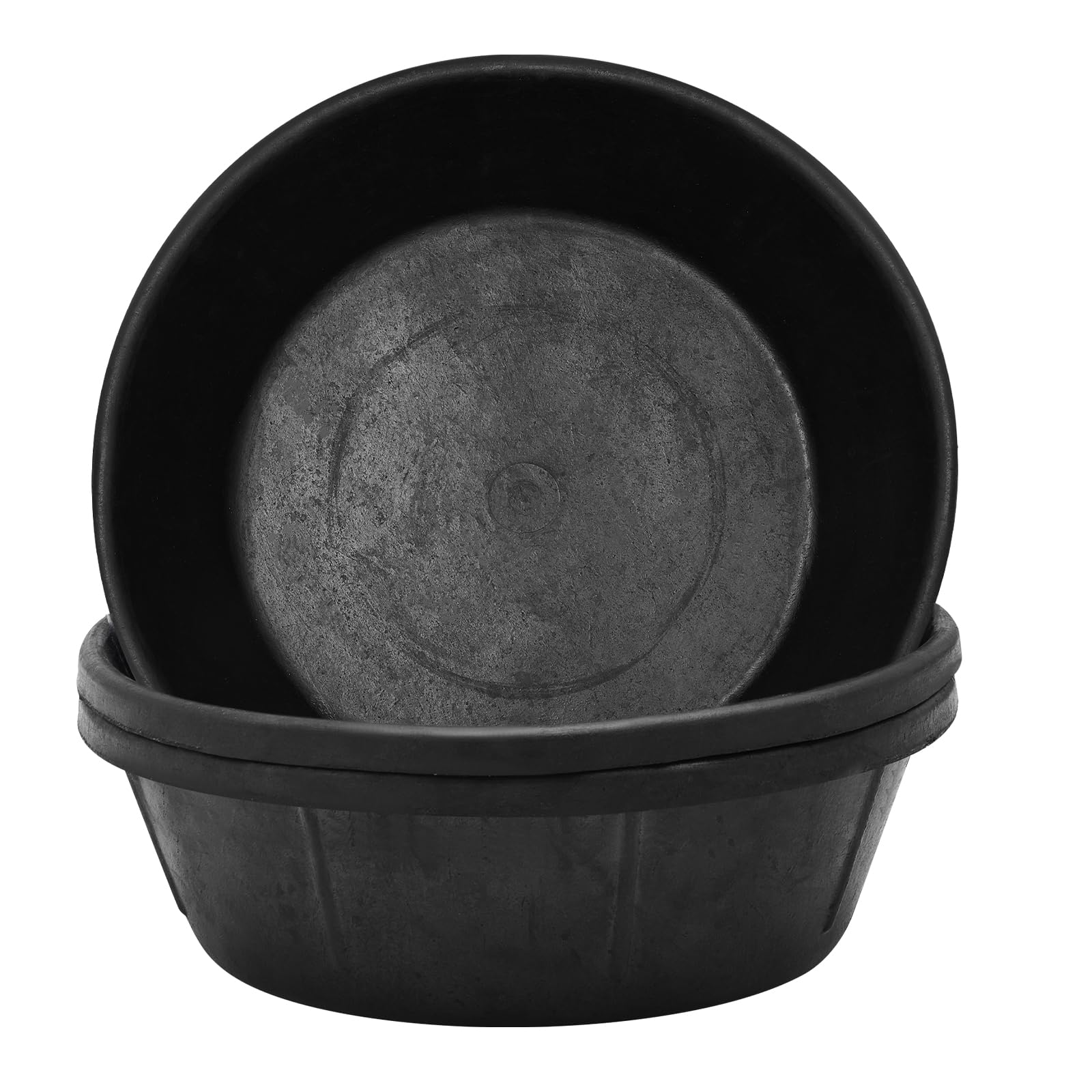 Sadnyy 3 Pcs Rubber Feed Pan 8 Quart Rubber Tub Large Utility Bucket ...