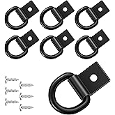 Amazon.com: 4PCS D Rings Heavy Duty & Tie Down Anchor with a Robust 1500 Pound,Trailer Tie Down ...