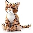 Amazon.com: The Petting Zoo Clouded Leopard Stuffed Animal Plushie, Gifts for Kids, Wild Onez ...