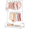 Amazon.com: SLEEPING LAMB Double Rod Kids Clothes Rack, Small Toddler ...