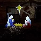 Amazon.com: Outdoor Nativity Store Holy Family Outdoor Nativity Set ...