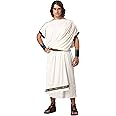 Amazon.com: Deluxe Mens Toga Costume Standard White : Clothing, Shoes ...
