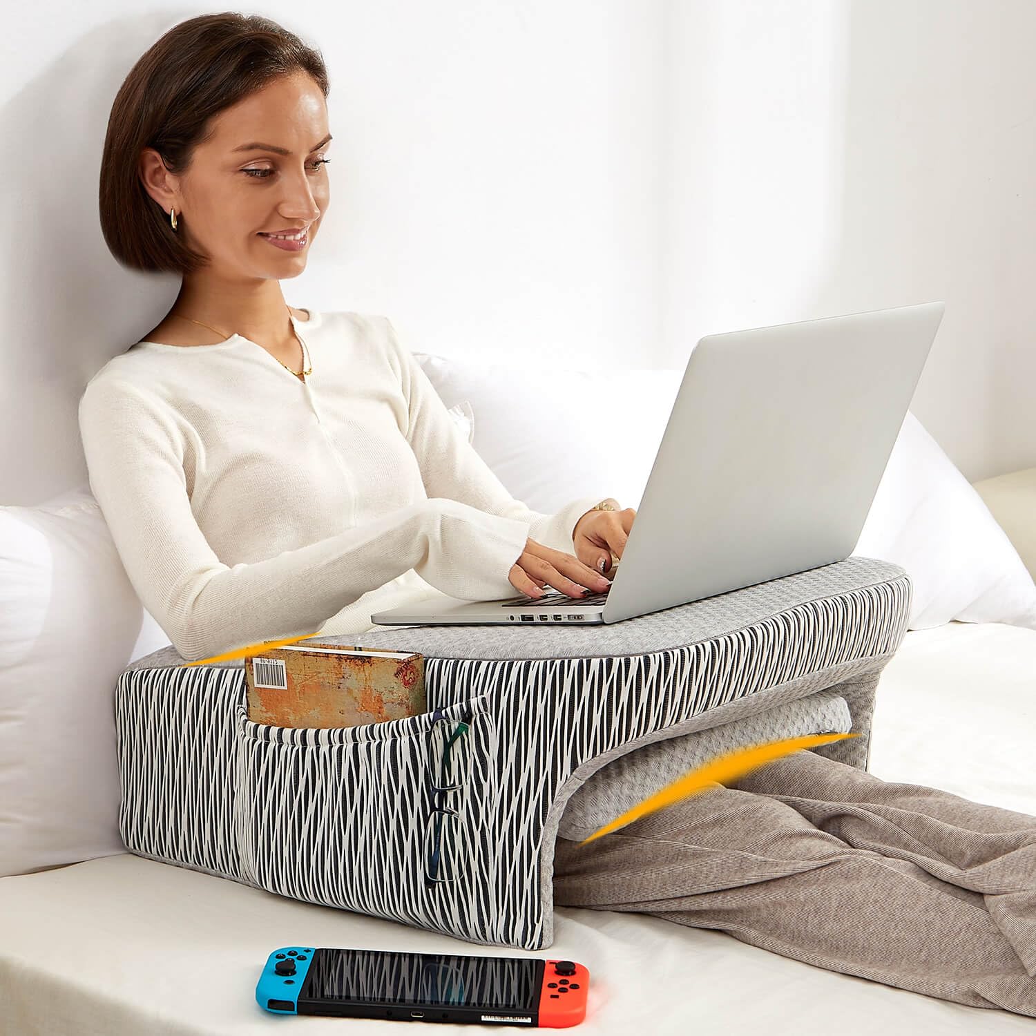 cooloo8 Lap Desk, Reading Pillow, Gaming Lap Pillow, Teens Arm Rest ...