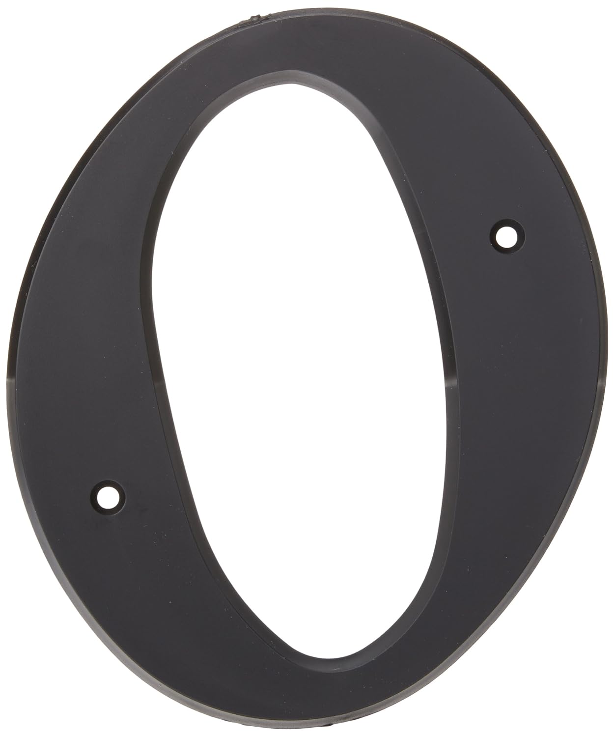 Hy-Ko Products 30210 Plastic House Number 0 (Zero), 6" High, Black ...