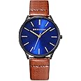 BRIGADA Man's Watches Black Blue Nice Fashion Men Dress Watch for Men ...