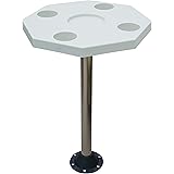 Amazon.com: Detmar 12-1108C Removable Octagonal Marine/RV Table , White ...