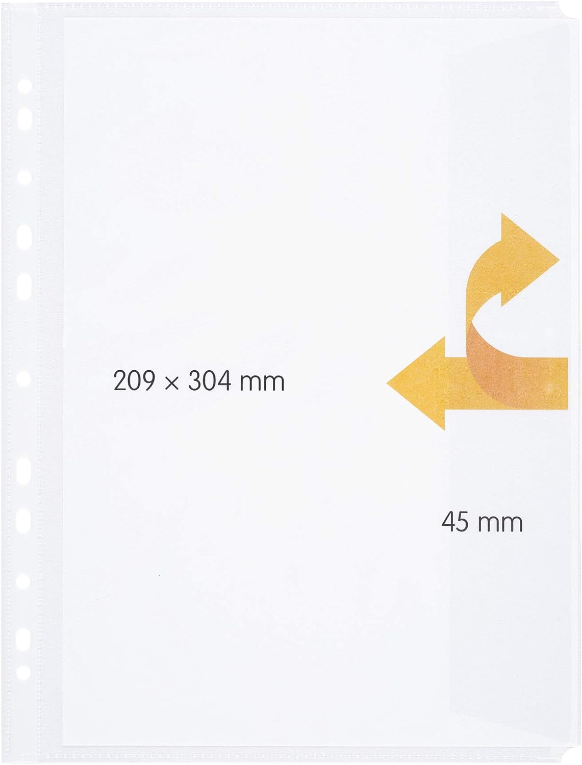 perfect line 20 Document Sheets with Open-Side Insertion, Transparent ...
